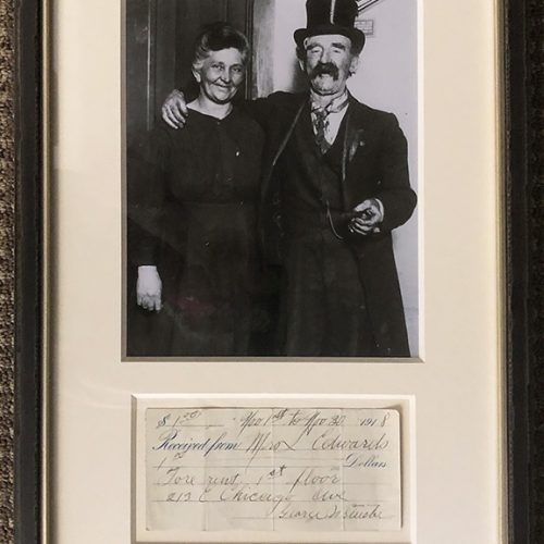 George Wellington "Cap" Streeter, Signature on Rent Receipt | Abraham ...