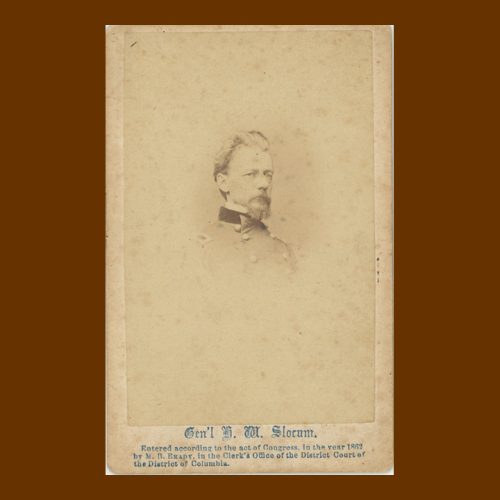 General Henry W. Slocum Carte de Visite, Brady Backmark | Abraham ...