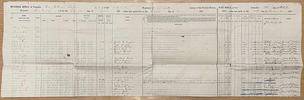 John L. Clem, Muster Roll Document, Signed 46 Times | Abraham Lincoln ...