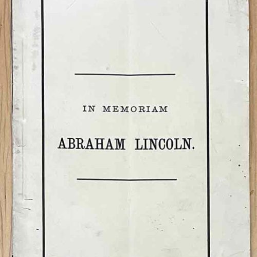 Henry Deming, Eulogy of Abraham Lincoln, pamphlet | Abraham Lincoln ...