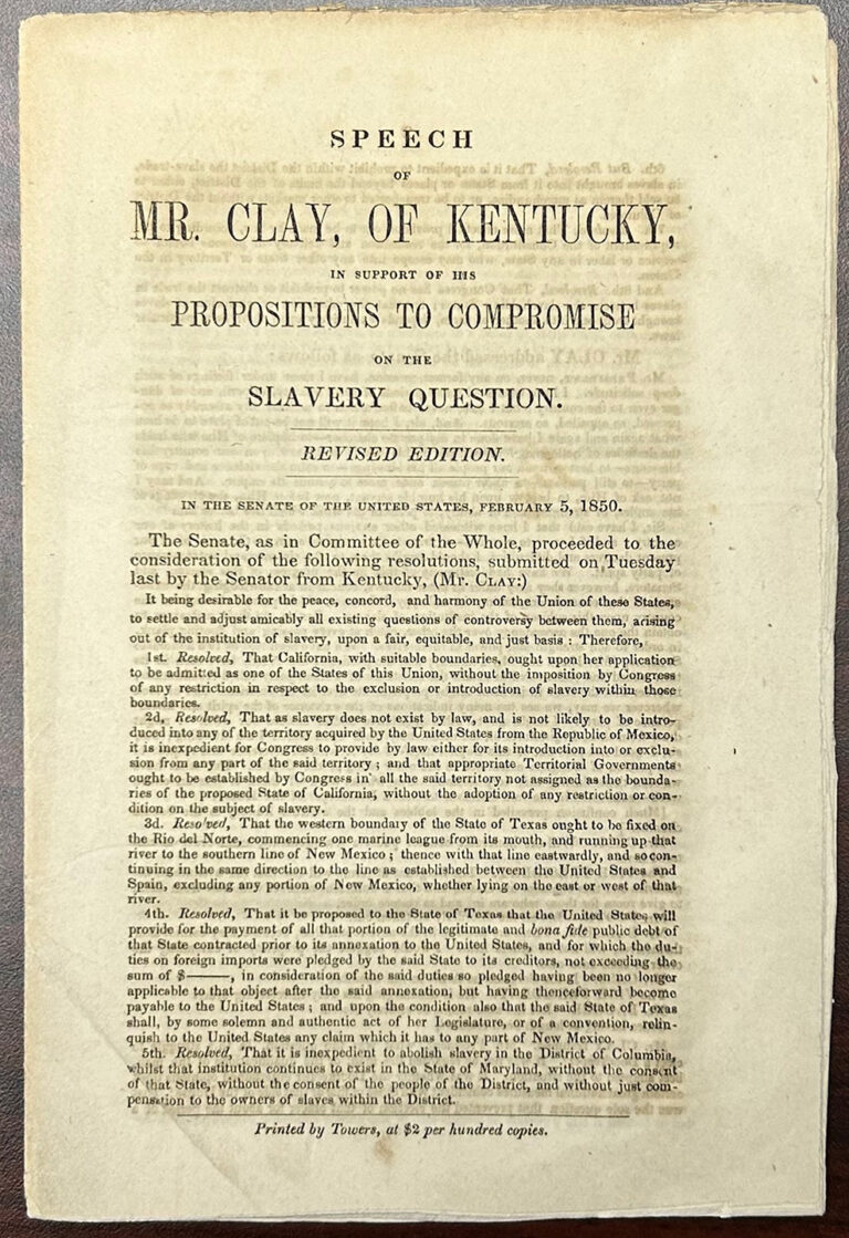 Henry Clay, Speech of Mr. Clay, of Kentucky, in Support of the ...